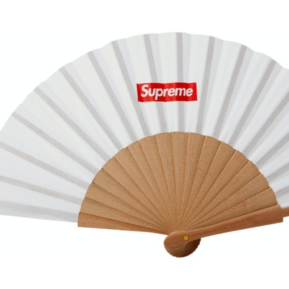Supreme | Other | Supreme New Folding Hand Fan With Box Logo Unused In ...